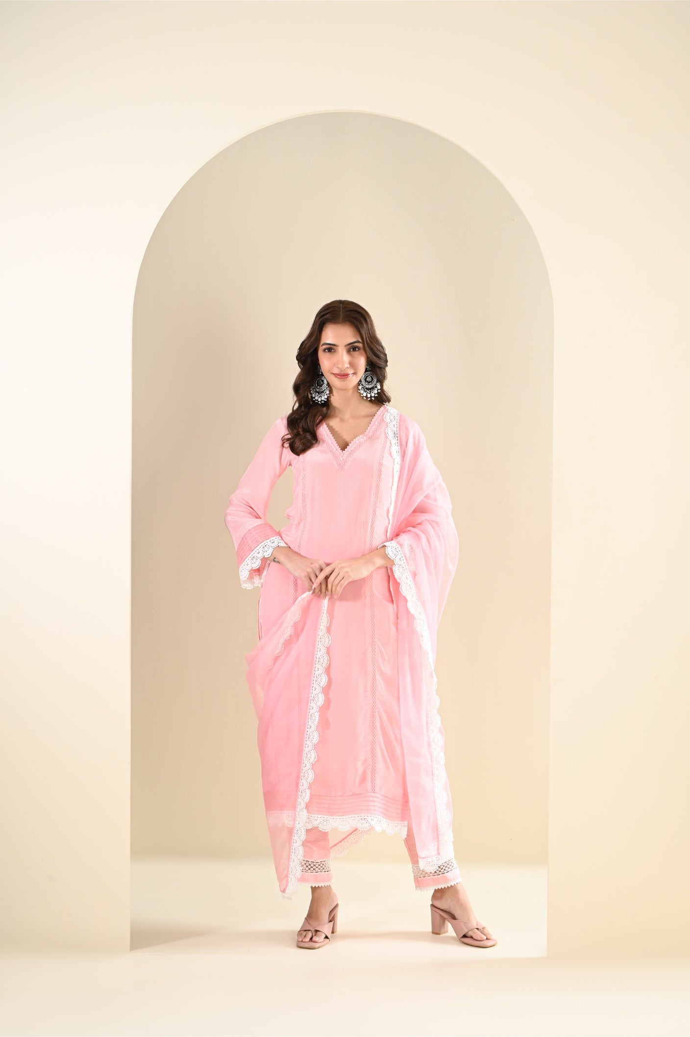 Kamal- Blush Pink Suit Set – Sitarah